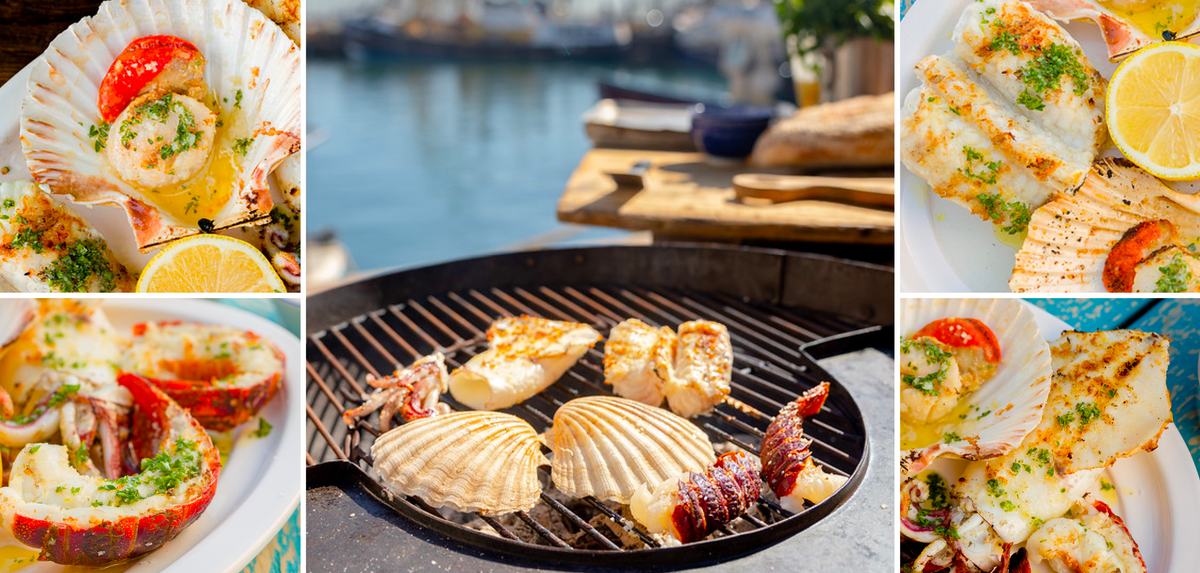 Seafood Grill Box - Monkfish, scallops, squid & lobster – Rockfish